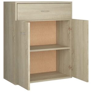 SEASD Sideboards and Buffets Cabinet with Storage Home Decor Sonoma Oak 23.6"x11.8"x29.5" Chipboard