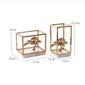 ORGJWD Copper Metal Ornaments Model Room Sales Office Bookcase Desk Bogu Shelf Decoration