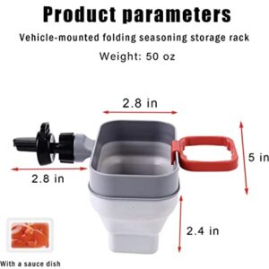 Dip Clip Car Sauce Holder for Dipping sauces and kechup |French Fry Burger Combo Pack Dip Clip Sauce & French Fries Holder for Car