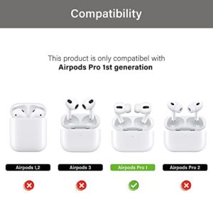 Official Authorized Emily in Paris l THE HOOD AirPods Pro Case Cover with Keychain Wireless Charging Compatible - Protective Cases for Airpod Pro,Anti Scratch, Slim,Shockproof - Lily in Red