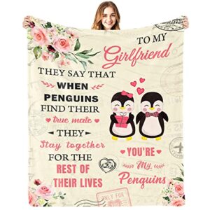 eslygoily to my girlfriend gifts for girlfriend best gift ideas for girlfriend birthday gifts for girlfriend for girlfriend romantic decoration gift for girlfriend throw blankets 50x60 inch