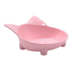 cat bowls, anti-slip multi-purpose cat food bowl pet water bowl cat feeding bowl for cats and small dogs (pink)