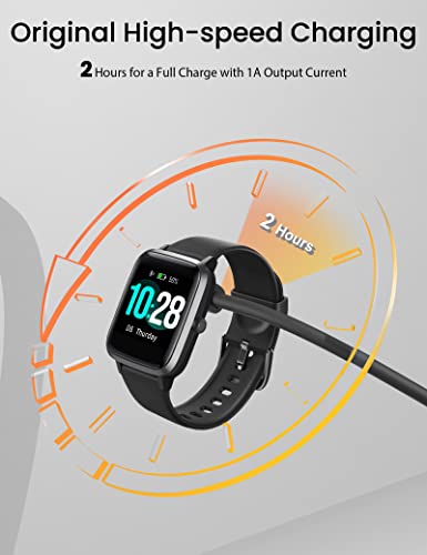 Sinoacc Smart Watch Charger for Skg Letsfit Cubitt Yamay Willful Fitpolo Tozo Wyze Umidigi Blackview 3.3Ft USB Magnetic Charging Cable Cord for Umidigi Uwatch 3S 3 2 2S Urun Smartwatch