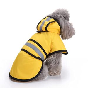 Vest for Cats and Small Large Hooded Raincoat Medium Reflective Hook&Loop Dog Raincoat Pet Clothes Dog Rain Boots