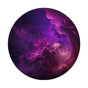 Trendy Purple Pink Abstract Smoke PopSockets Swappable PopGrip