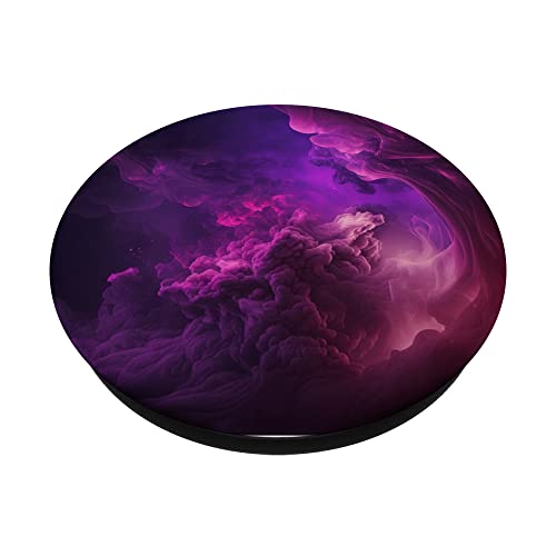 Trendy Purple Pink Abstract Smoke PopSockets Swappable PopGrip