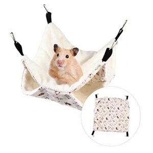 Glider House Plush Silk Animals Layer Winter Sleeping Ferret Bed Nest Bird Bedding Snuggle Warm Guinea Hammock Beige Pet Hedgehog Sack Glider/Squirrel/Ferret/Gerbil/Chinchilla