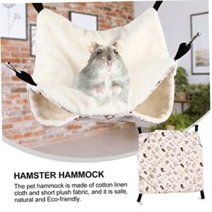 Glider House Plush Silk Animals Layer Winter Sleeping Ferret Bed Nest Bird Bedding Snuggle Warm Guinea Hammock Beige Pet Hedgehog Sack Glider/Squirrel/Ferret/Gerbil/Chinchilla