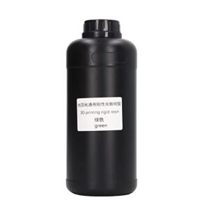 3D Printer Resin, Stretch Resistant Good Fluidity Curing Rigid Resin 1000ml Easy to for Industrial Parts(Green)