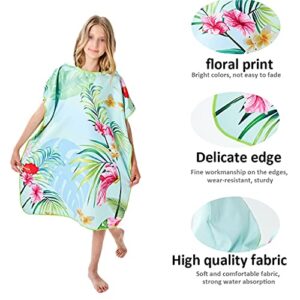 ZHAOLEI Beach Bathrobe Changing Robe Poncho with Hood Surf Poncho Compact Quick Dry Hooded Towels Gift (Color : D, Size : 70x90cm)