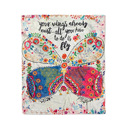 Vintage Butterfly Your Wings Already Exist All You Have to do This is Fly Woven Throw Blanket (Fleece, 30x40 Inches)