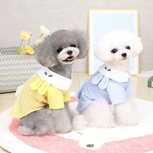 Pet Clothes for Medium Dogs Male Summer Cute Flower Vest Simple Bunny Shirt Cute Dog Clothes Dog Plaid