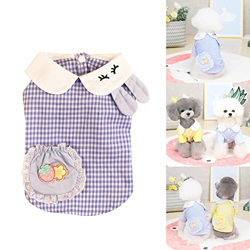 Pet Clothes for Medium Dogs Male Summer Cute Flower Vest Simple Bunny Shirt Cute Dog Clothes Dog Plaid