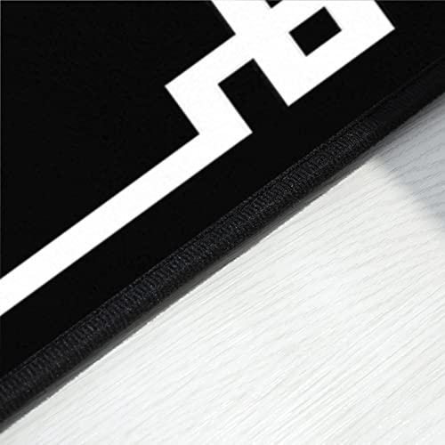 Entryway Mats Black and White Greek Key Square Outdoor and Indoor Rug ,24x16 Inch .5x20 Inch Two Size.