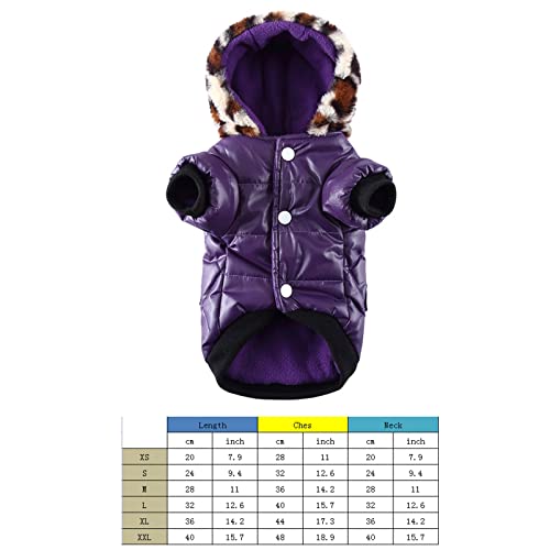 Pet Clothes for Small Dogs Girls Dress Small Puppy Warm Winter Sweater Hoodie Clothes Doggy Cat Waterproof Thick Coat for Small Breed Dog Like Chihuahua