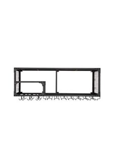 stylish simplicity wine rack bar black metal wall-mounted stylish simplicity wine rack and glass bracket wrought iron bottle storage rack home and kitchen bar commercial decorative stylish simplicity