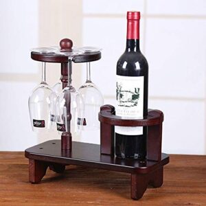 PIBM Stylish Simplicity Wooden Wine Rack Wine Glass Holder Wine Shelf Wooden Wine Rack Wine Bottle Shelf Hanging Wooden Cup Holder Beautiful and Elegant