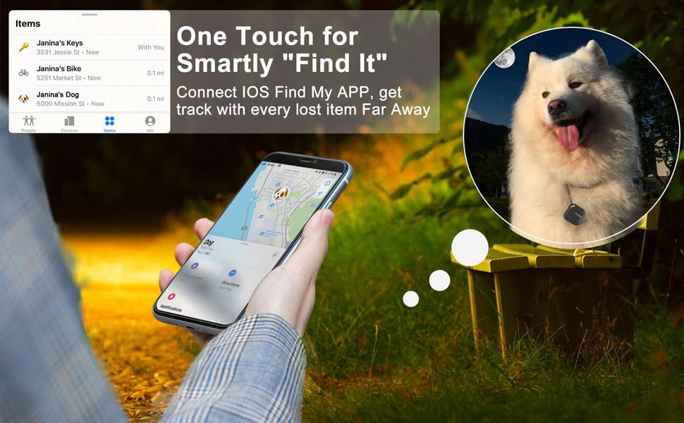 Findale Smart GPS Tracker- Find anything in a click of a button - Compatible with "Find My" IoS App