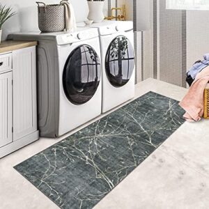 rugsreal area rug 2x6 runner rug kitchen mat vintage floral runner rug entrance foldable rug washable hallway entry carpet non slip rugs farmhouse living room bathroom bedroom dining room,grey