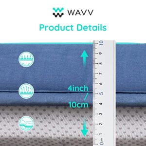 WAVV 4 inch Queen Futon Mattress,Updated Japanese Floor Mattress Thicken Tatami, Foldable Sleeping Roll up Mattress with CertiPUR-US Certified Breathable Cover for Guest, Kids Floor Pad,Camping