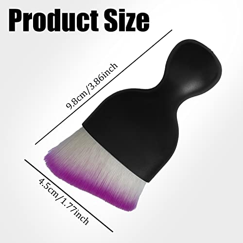 Pincuttee Car Interior Cleaning Tool,Car Detailing Brush,Soft Hair Removal Brush,Car Cleaning Brushes Duster,Universal Car Brush Tool for Dust Clean(Purple,1PC)