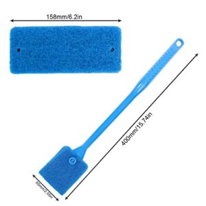 Ntrjtrss Fish Tank Cleaner, Double Sided Sponge Aquarium Cleaner Water Tank Cleaner - Fish Tank Algae Cleaner Fish Tank Glass Cleaner Tank Cleaning Fish