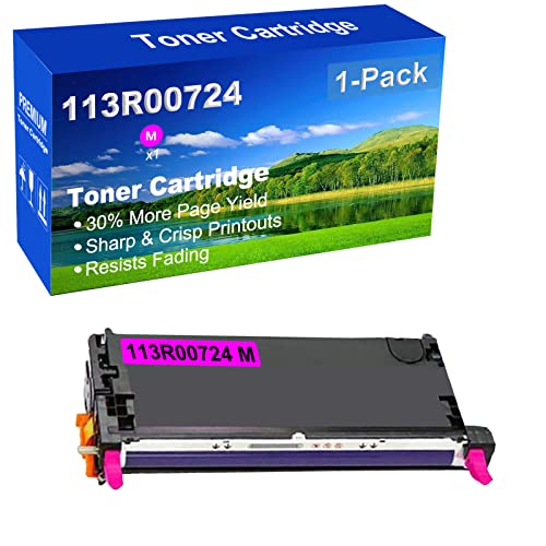 1-Pack (Magenta) Compatible Phaser 6180, 6180N, 6180DN, 6180MFP-D, 6180MFP-N Printer Toner Cartridge High Capacity Replacement for 113R00724 Toner Cartridge