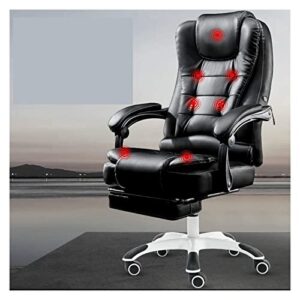 lukeo office chair home computer chair pu comfortable swivel gaming chair point massage