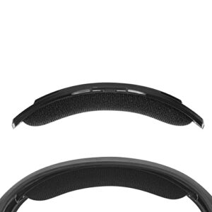 geekria velour headband pad compatible with astro a50 gen 3, headphones replacement band, headset head cushion cover repair part (black)