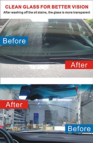 LONGLUAN Car Glass Oil Film Cleaner, Glass Oil Film Removing Paste, Car Windshield Oil Film Cleaner, Car Windshield Cleaning Cream, Safety and Long-term Protection (3pcs)