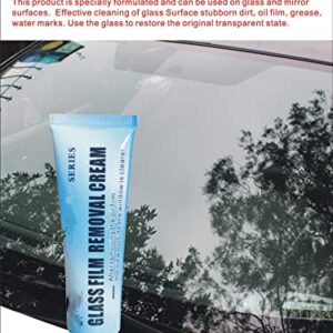 LONGLUAN Car Glass Oil Film Cleaner, Glass Oil Film Removing Paste, Car Windshield Oil Film Cleaner, Car Windshield Cleaning Cream, Safety and Long-term Protection (3pcs)