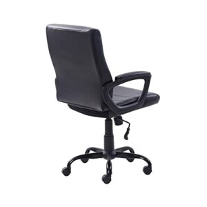 LUKEO Mid-Back Manager's Office Chair Bonded Leather