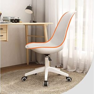 LUKEO Computer Chair Desk Backrest Simple Lifting Leisure Chair Reception Office Stool Comfortable Chair (Color : D, Size : 1)