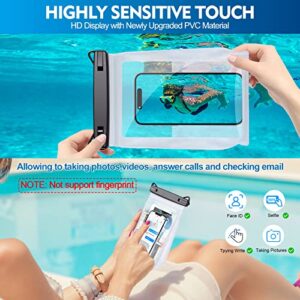 Large Floating Waterproof Phone Pouch [with Sealing Strip], Cell Phone Dry Bag for iPhone 15 14 13 12 11 Pro Max Galaxy S23 S22 All Phones, Universal Float Water Proof Bag for Beach Water Park