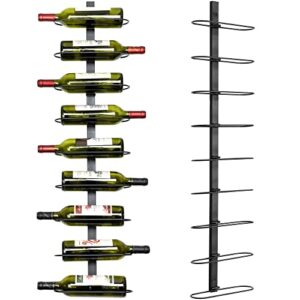 flstudio wall mount wine rack organizer, wine holder wall mounted, wine storage display, adjustable and detachable wine rack holder