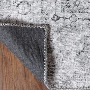 Superior Indoor Large Area Rug, Unique Rugs for Floor Accent, Bedroom, Living/Dining Room, Kitchen, Office, Entry, Rustic Home Decor, Huda Collection, Charcoal, 10' x 14'