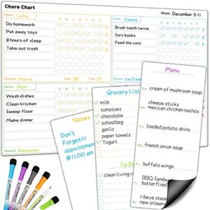 magnetic chore chart for kids multiple kids behavior chart for kids at home responsibility chart dry erase chore chart for adults reward charts for kids family to do list menu grocery board for fridge