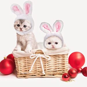 Bunny Rabbit Ears Hat, Cute Easter Pet Hats Easter Costume for Cat Small Dogs Dress Up Party Easter Headwear