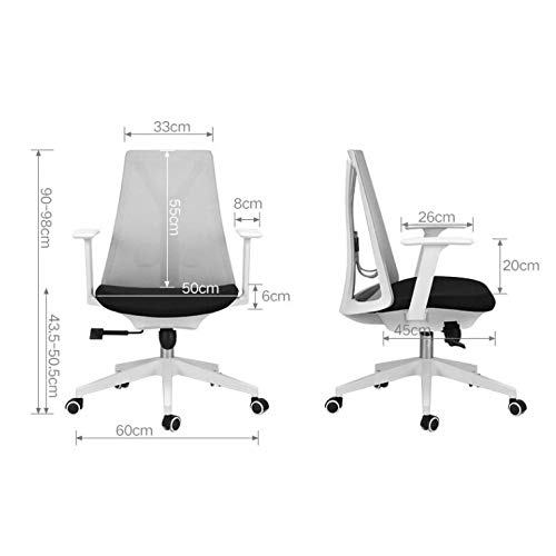 LUKEO Computer Chair Home Office Chair Study Chair Bedroom Chair Backrest Lift Chair Comfortable Sedentary Engineering Chair