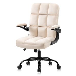 TFIIEXFL Office Chairs Computer Armchair Fabric High Back Desk Chair for Bedroom (Color : Black, Size : 1)