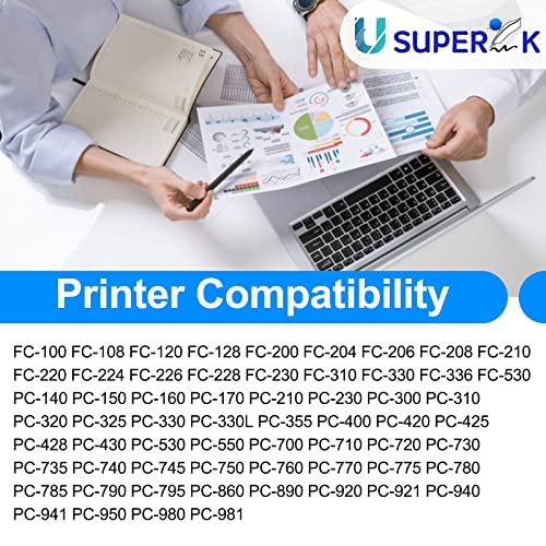 USUPERINK High Yield Compatible Toner Cartridge Replacement for Canon E40 E30 E31 E16 E20 Works with PC-980 PC-981 PC-920 PC-921 PC-940 PC-745 PC-735 PC-420 PC-425 FC100 120 Printer (Black, 1-Pack)