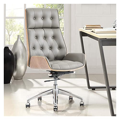 TFIIEXFL Executive Massage Ergonomic Swivel High Back Thick Cushion PU Leather Office Chair