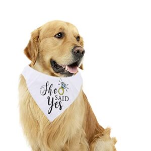 Engagement Gifts,My Humans are Getting Married Dog Bandana,Pet Dog Wedding Bandana Attire,Pet Scarf,Pet Accessories,Bride to be Gifts,Dog Gifts,Wedding Photo Props Decorations (Set of 2)