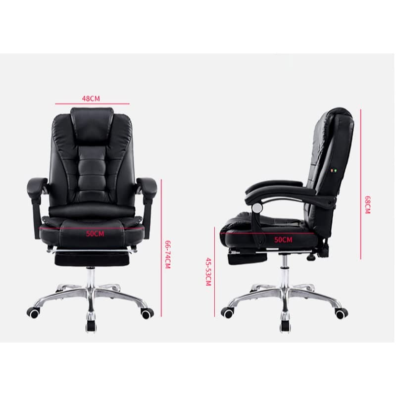 TFIIEXFL Office Chair Multifunction Office Computer Chair Swivel Reclining Boss Chair Household Study Room