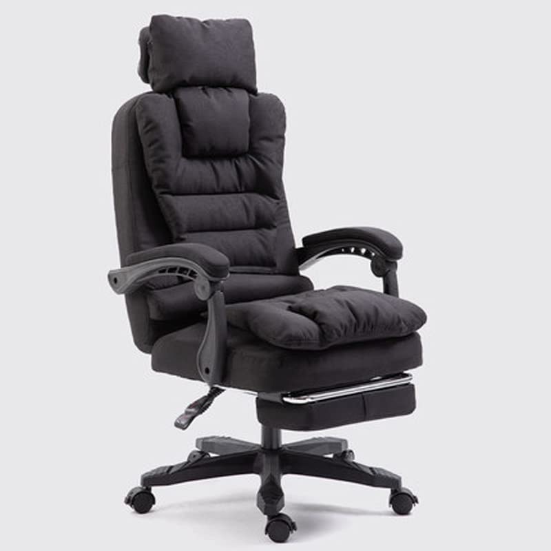 TFIIEXFL Computer Chair Home Fabric Leisure Boss Chair Washable Office Chair Swivel Lift Chairs Massage Recliner