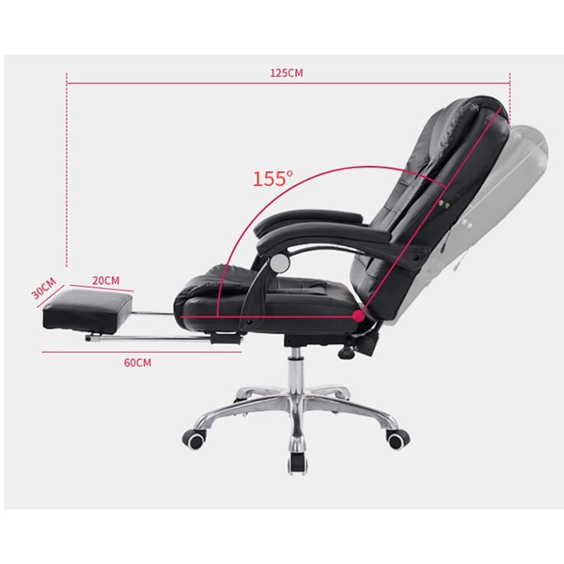 TFIIEXFL Computer Chair Home Fabric Leisure Boss Chair Washable Office Chair Swivel Lift Chairs Massage Recliner