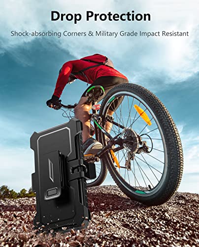 SOiOS for Samsung Galaxy A03s Case: Military Grade Drop Proof Protection Cell Phone Holster Cover | Heavy Duty Protective Rugged Cases with Kickstand | Durable Matte Textured Shockproof TPU Protector