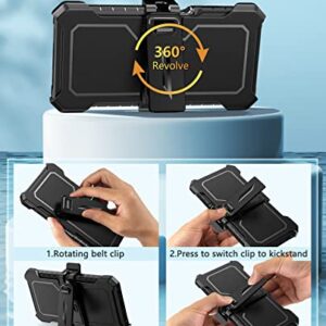 SOiOS for Samsung Galaxy A03s Case: Military Grade Drop Proof Protection Cell Phone Holster Cover | Heavy Duty Protective Rugged Cases with Kickstand | Durable Matte Textured Shockproof TPU Protector