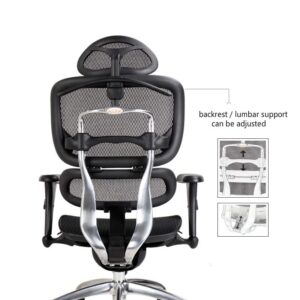 TFIIEXFL Ergonomic Waist Computer Chair Home Game Lift Study Office Chair Comfortable Sedentary Boss Intelligent Lumbar Support