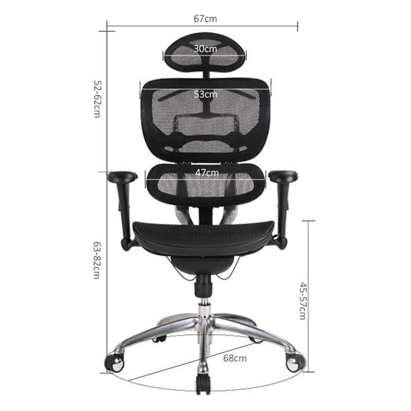 TFIIEXFL Ergonomic Waist Computer Chair Home Game Lift Study Office Chair Comfortable Sedentary Boss Intelligent Lumbar Support